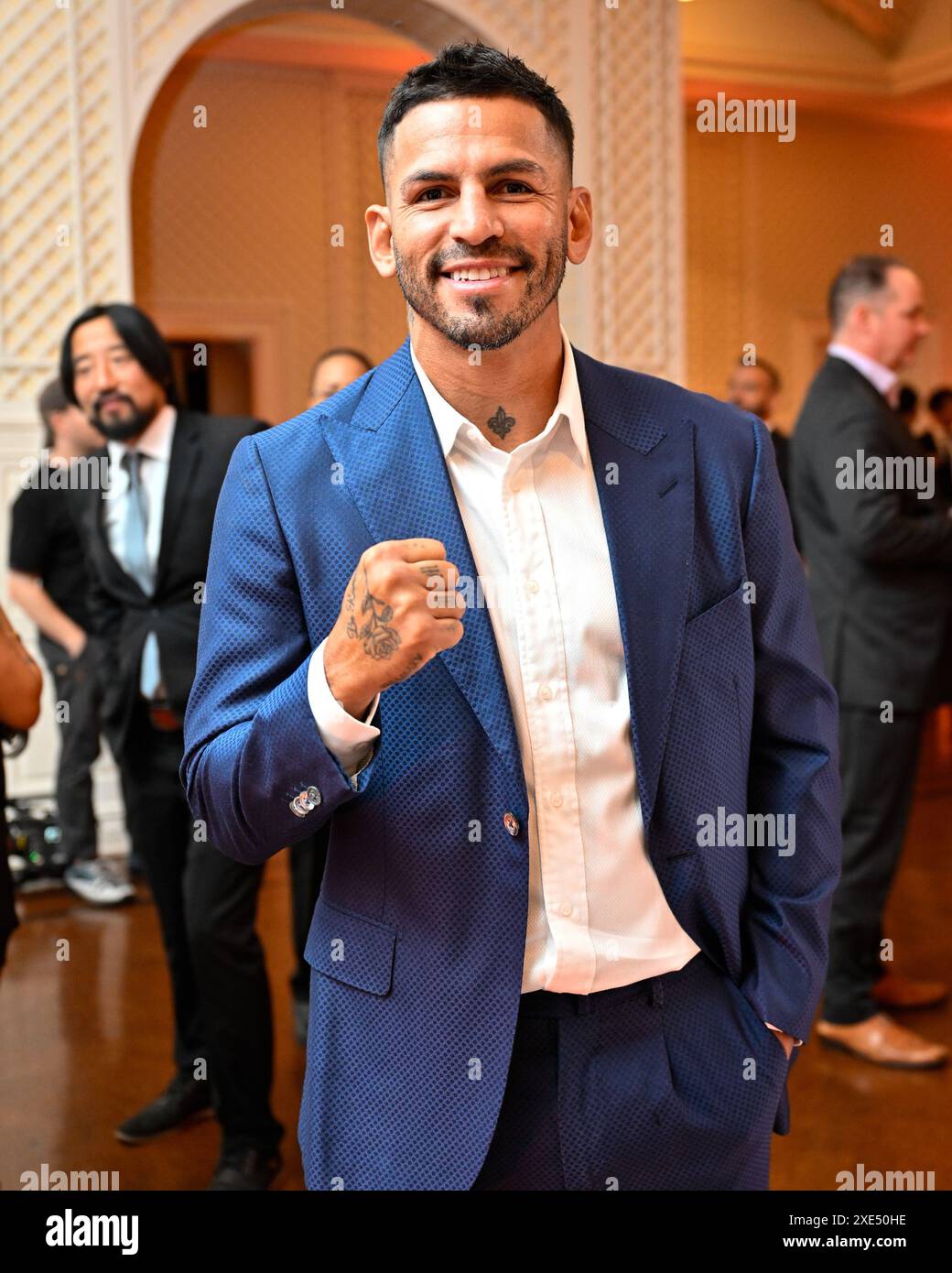 Jorge Linares attends the Boxing Writers Association of America (BWAA ...