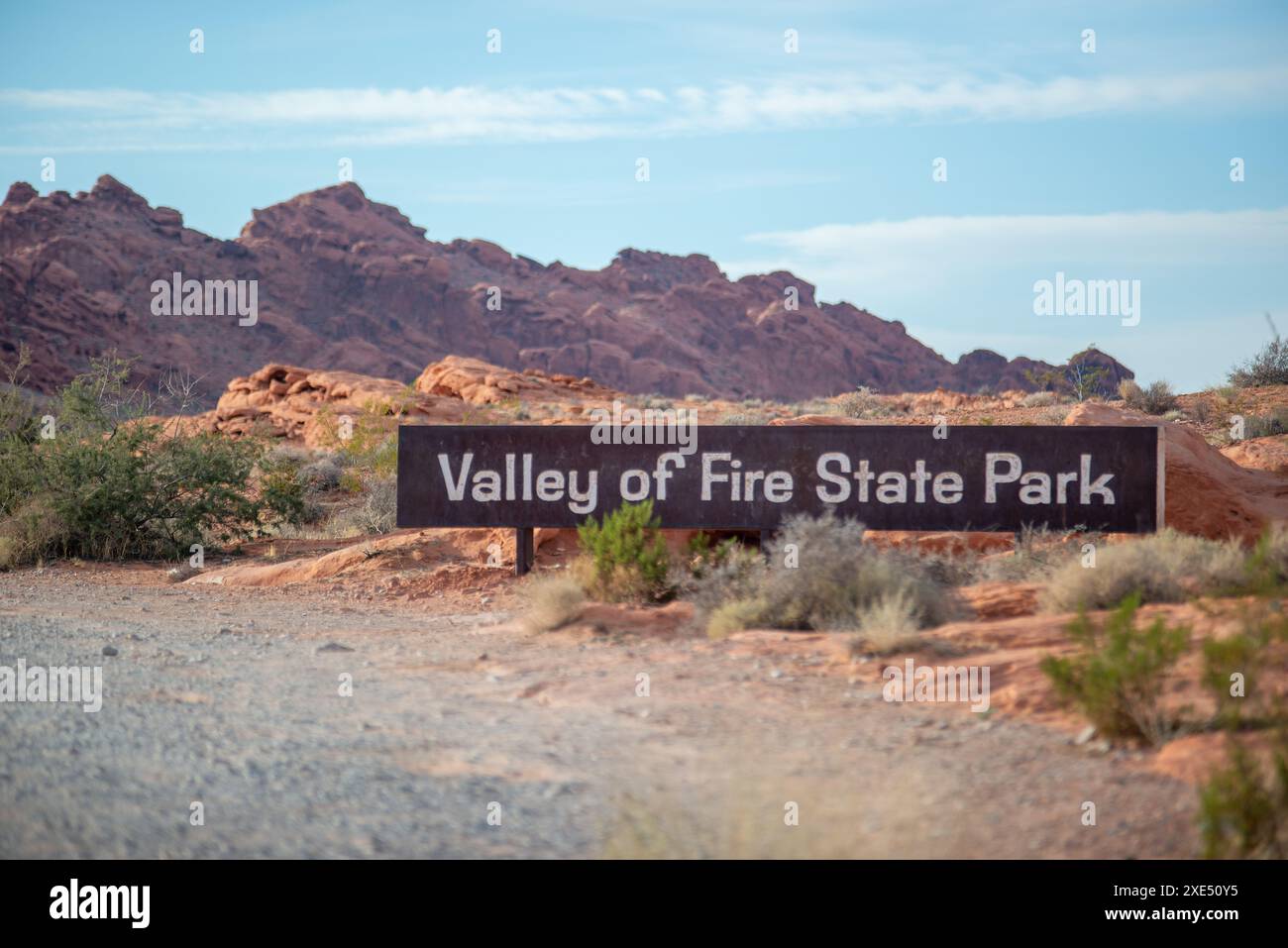 Valley of Fire Scenic Drive and winding roads in Nevada Stock Photo - Alamy