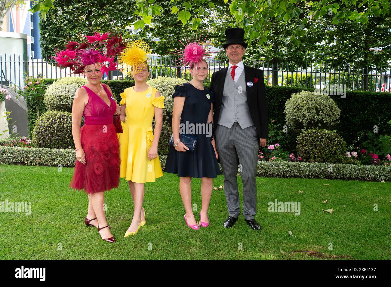 Ascot, UK. 22nd June, 2024. The Ascot Milliner, Viv Jenner with her ...