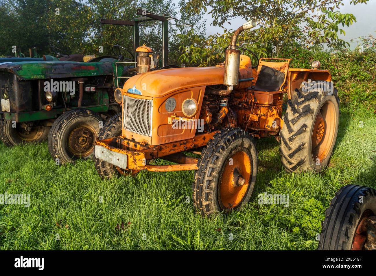 Old farm tractor Stock Photo - Alamy