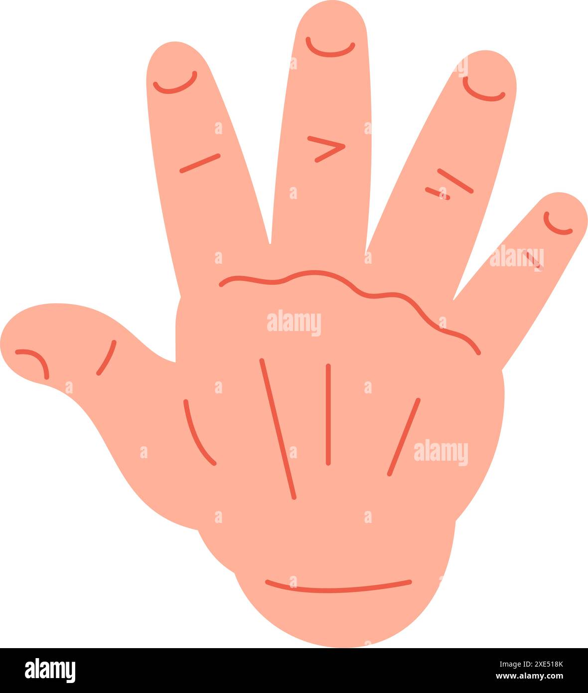 Cartoon hand raised hi-res stock photography and images - Alamy