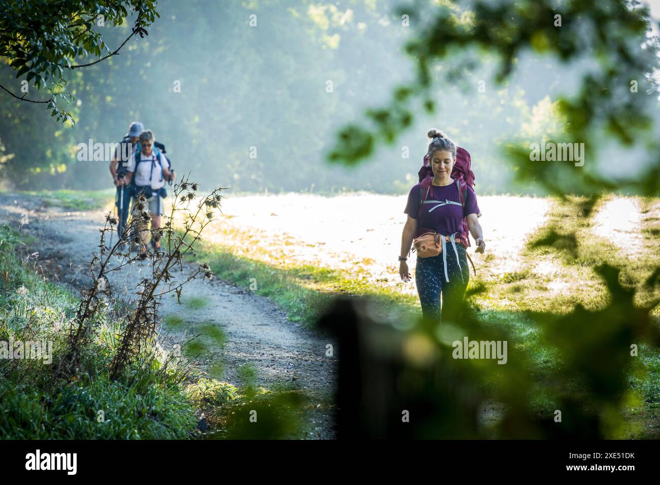 Christian pilgrims walking hi-res stock photography and images - Alamy
