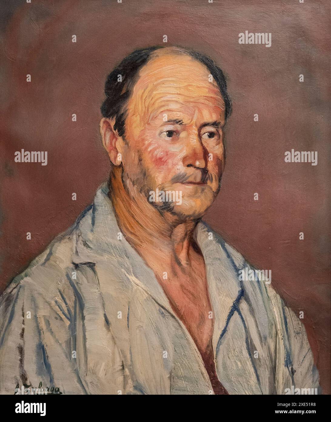 Portrait of villager Stock Photo - Alamy