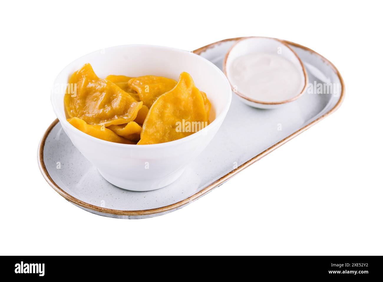 Top view cooking dumplings Cut Out Stock Images & Pictures - Alamy
