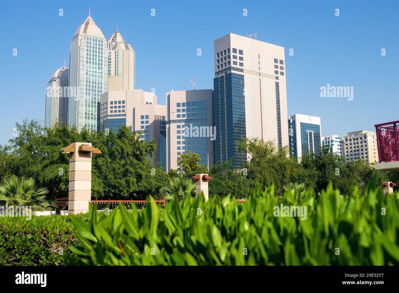 Abu Dhabi, Arab Emirates. Modern urban architecture of the business ...