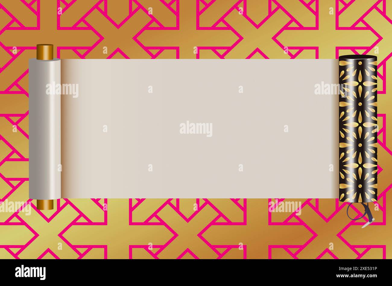 Asian traditional scroll hi-res stock photography and images - Alamy