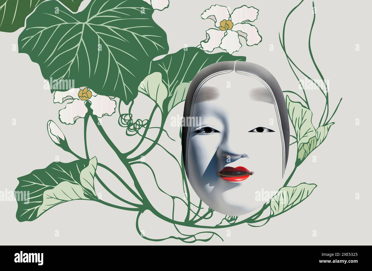 Noh masks hi-res stock photography and images - Alamy