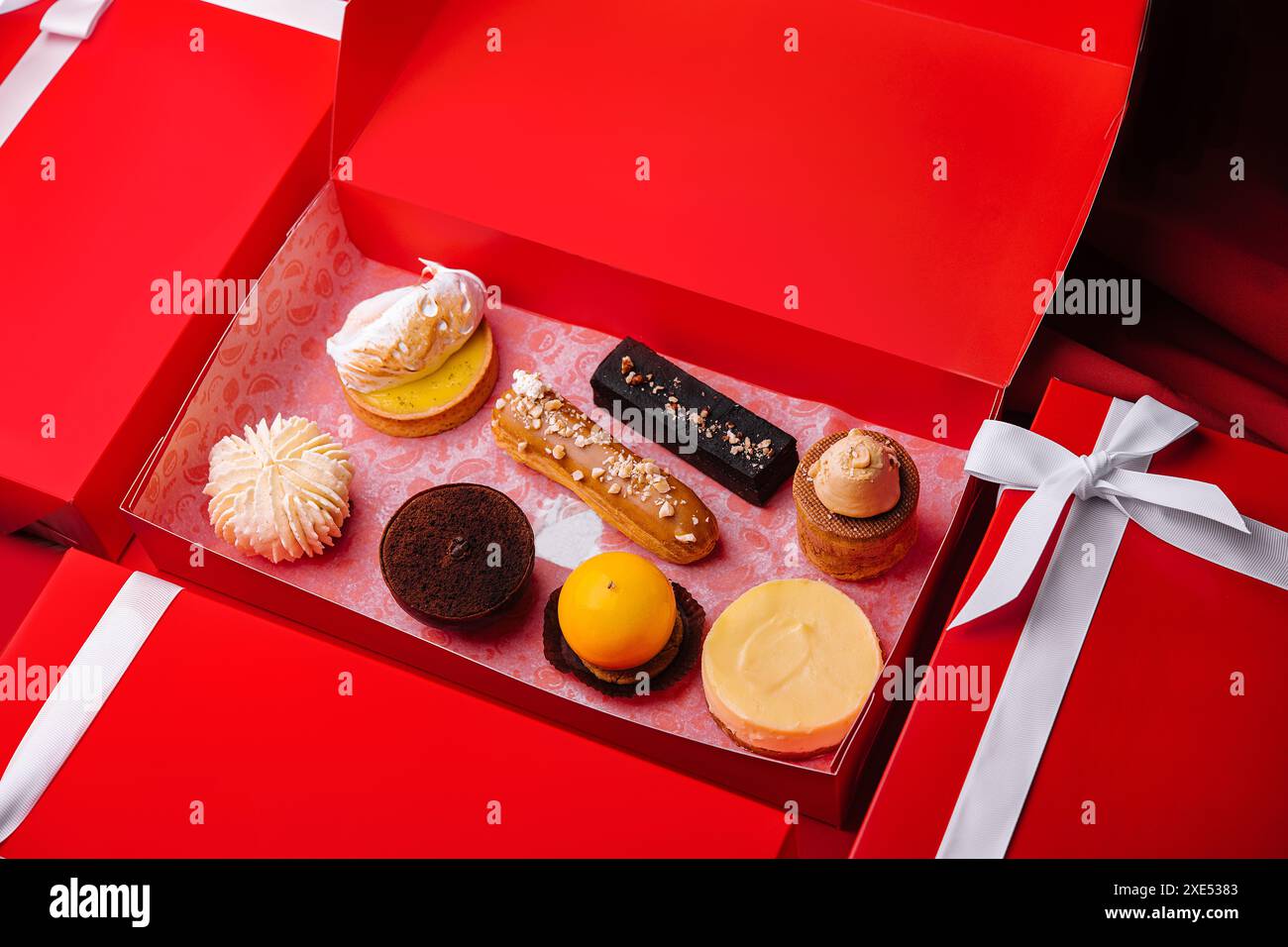 Pastries in a box hi-res stock photography and images - Alamy