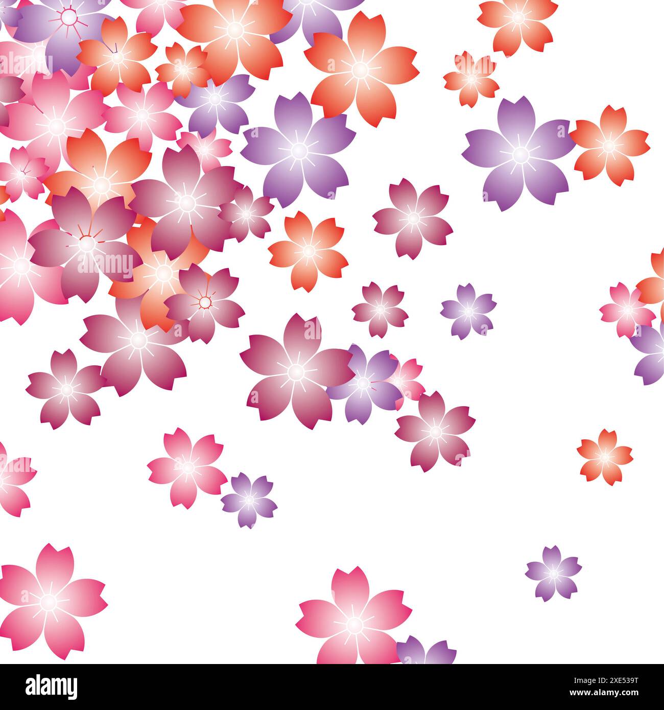 Cherry blossom pattern Stock Photo - Alamy