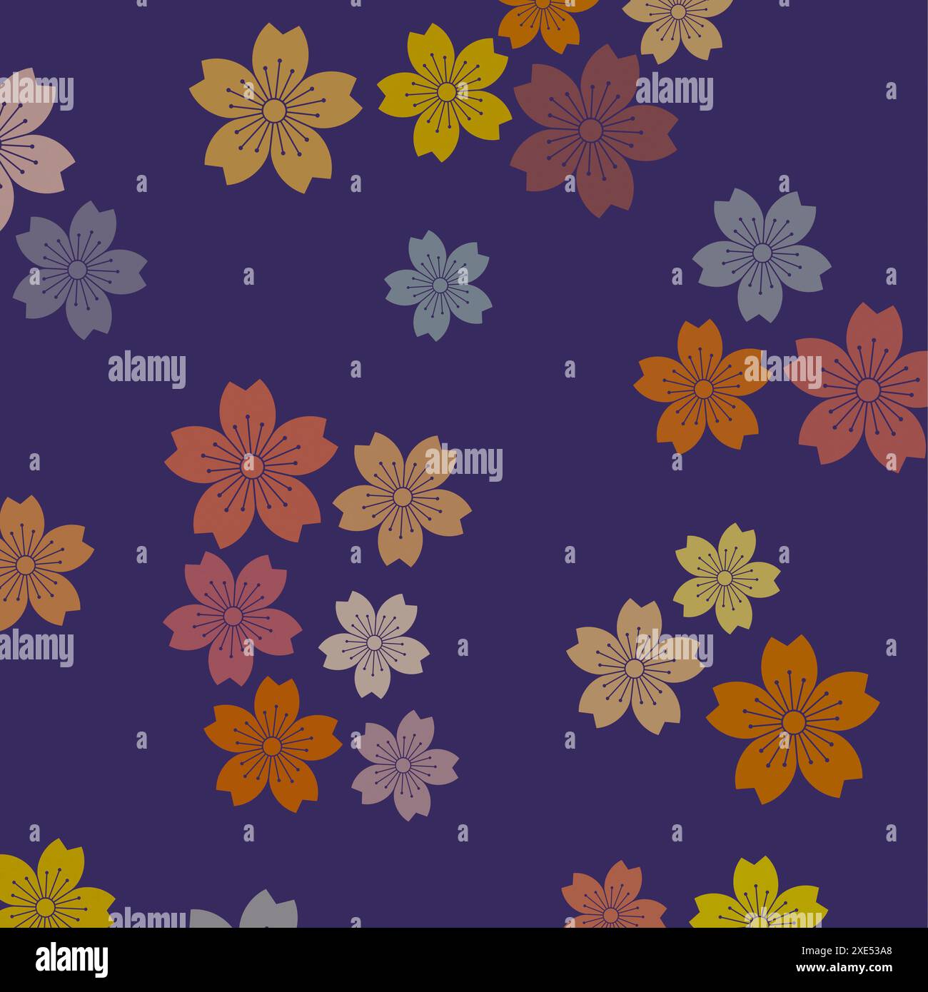 Cherry blossom pattern Stock Photo - Alamy