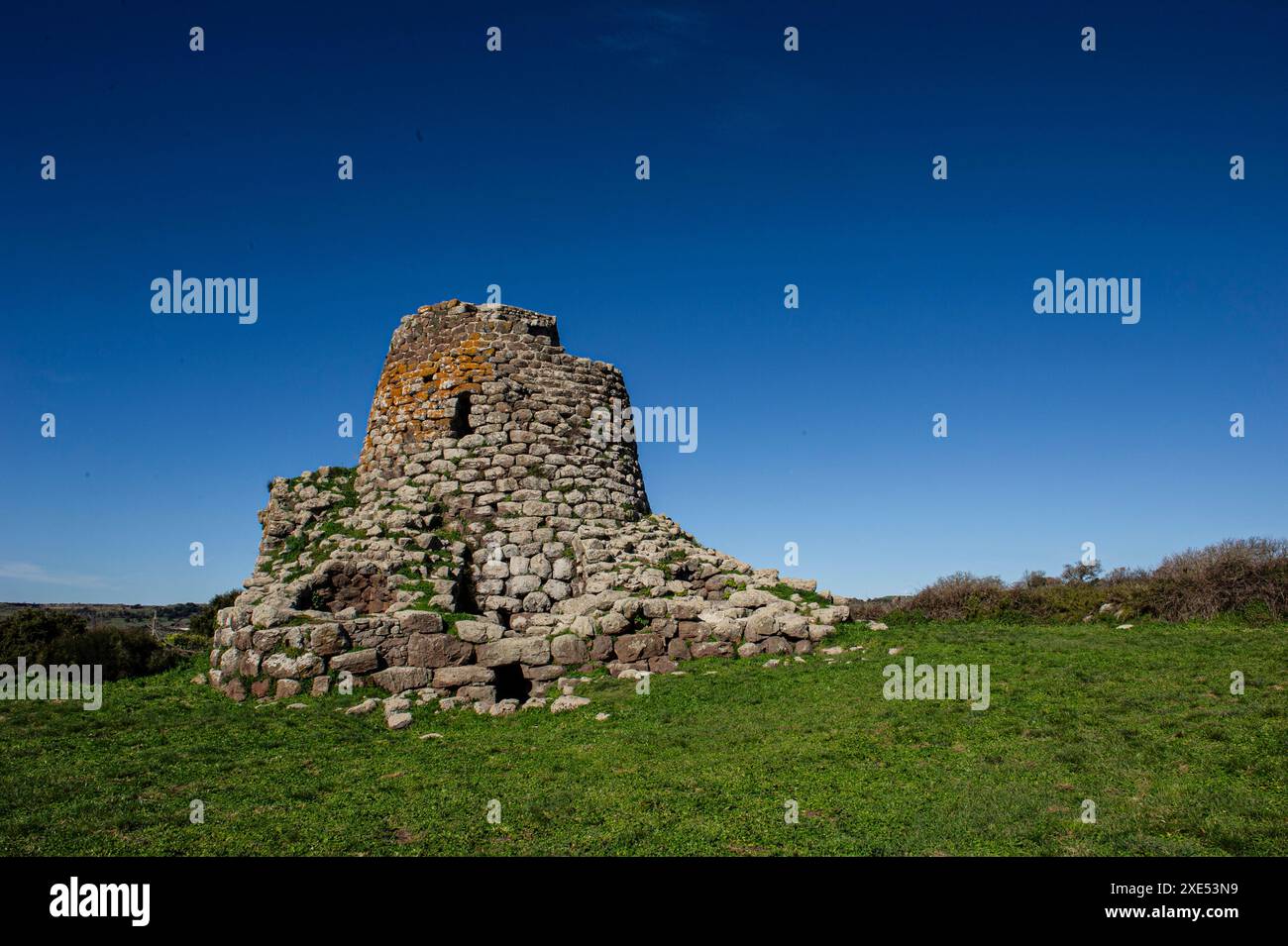 february 03 2024 Italy, Sardinia, Nuoro, Macomer, prehistoric village ...