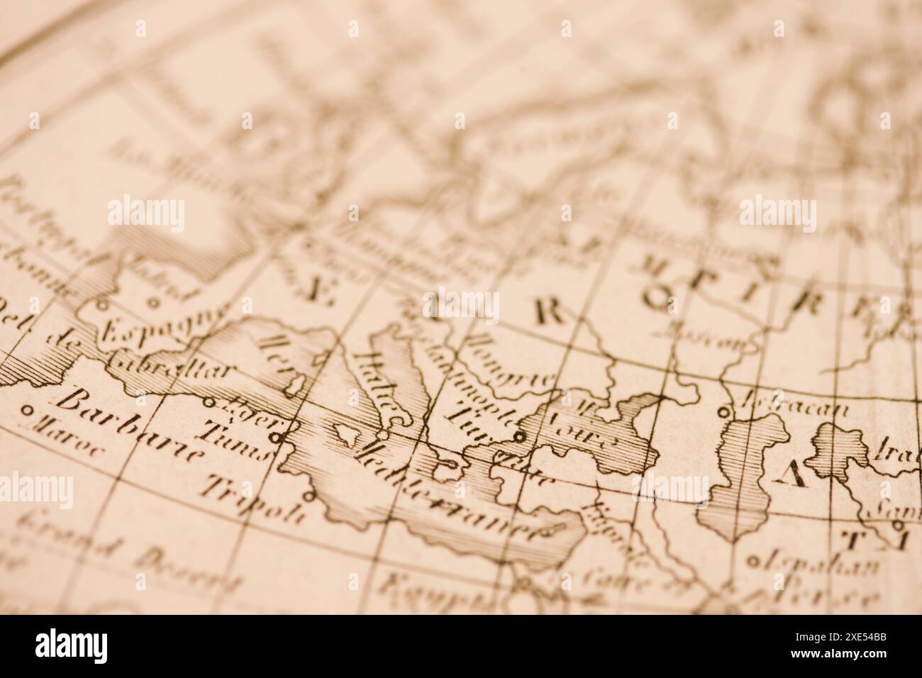 Retro map of europe hi-res stock photography and images - Alamy