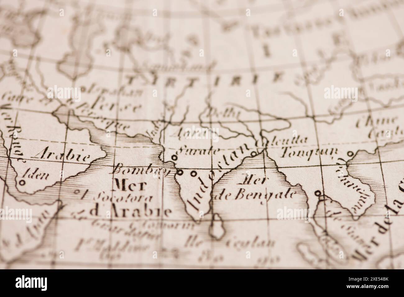 Old map India Stock Photo - Alamy