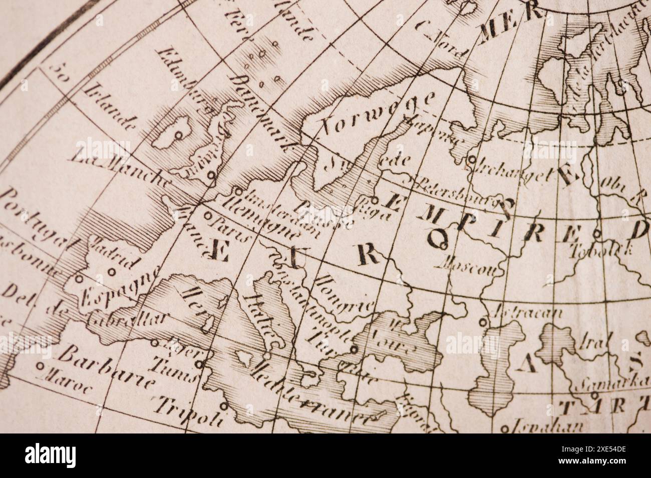 Old map europe retro hi-res stock photography and images - Alamy