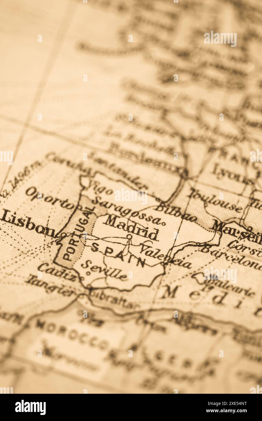 Old world map Stock Photo - Alamy