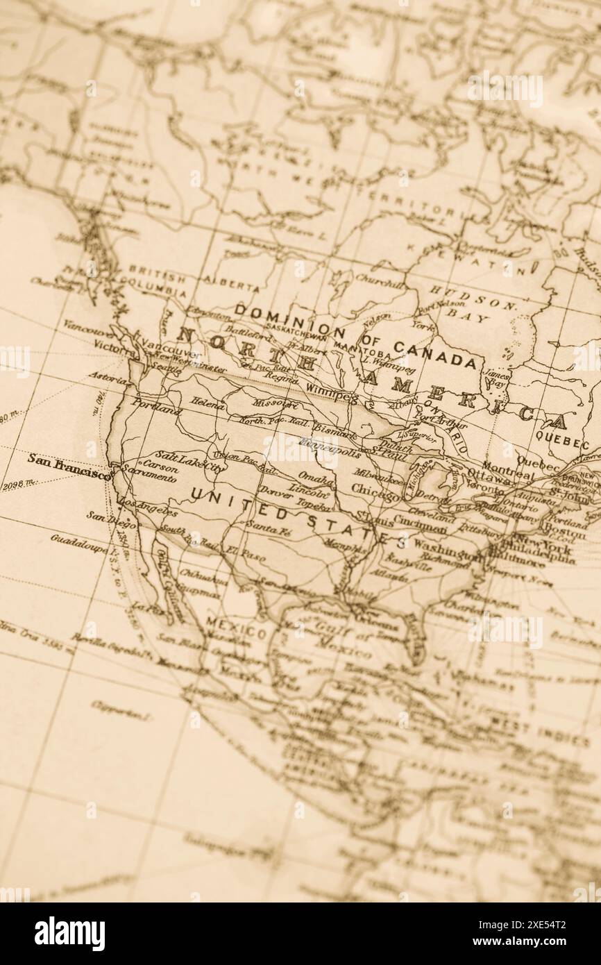 Old world map Stock Photo - Alamy