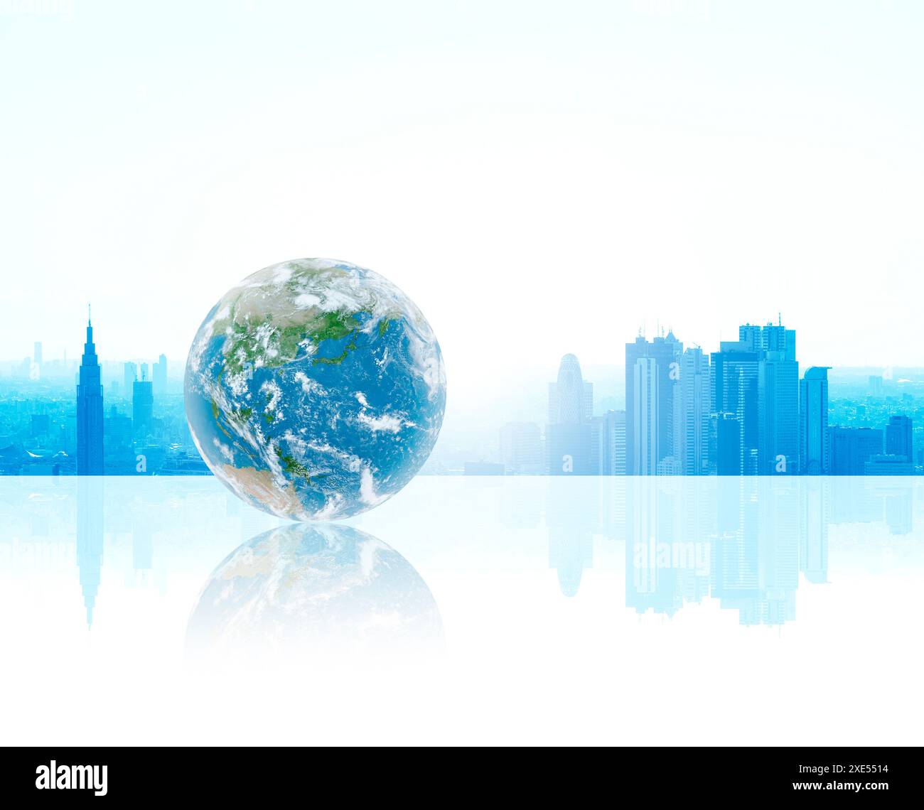 Earth and buildings Stock Photo - Alamy