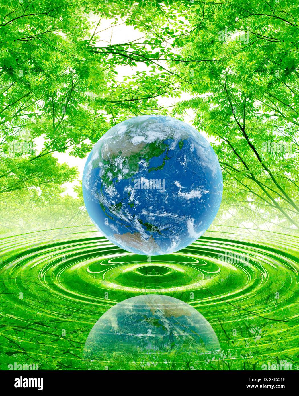 Earth and fresh greenery Stock Photo - Alamy