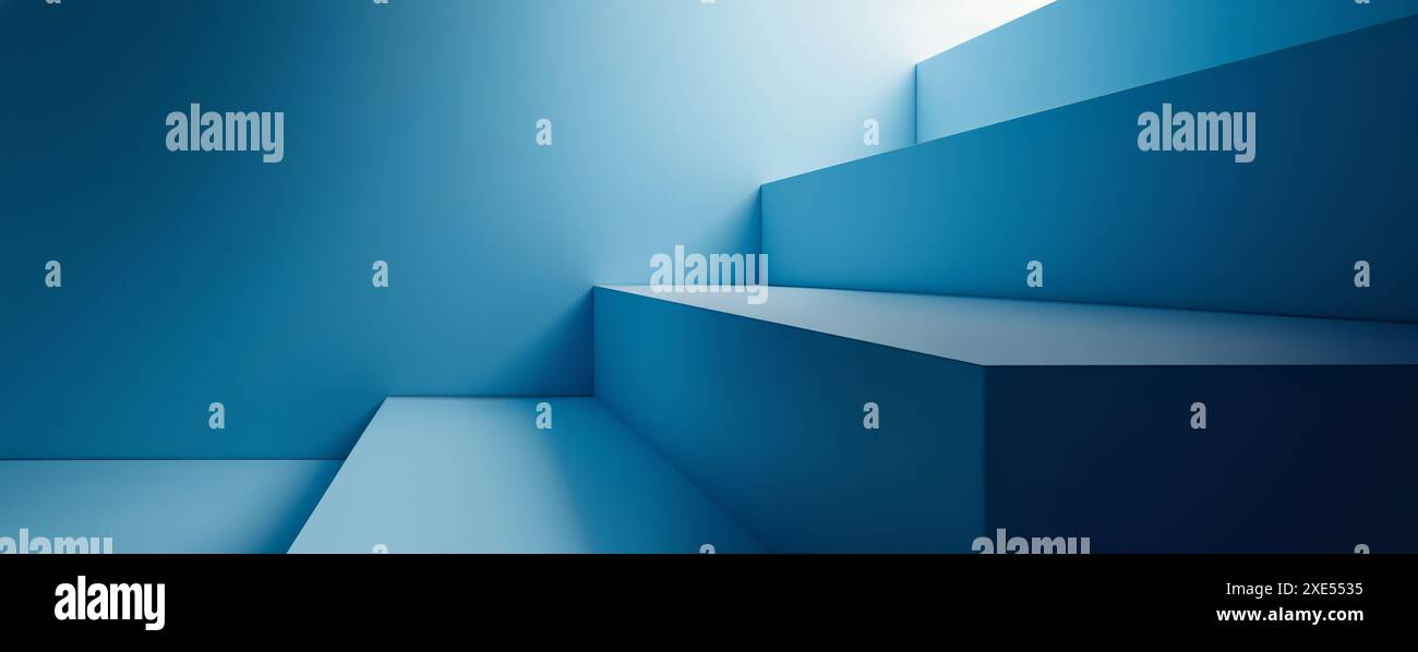 Blue Steps Background Stock Photo - Alamy