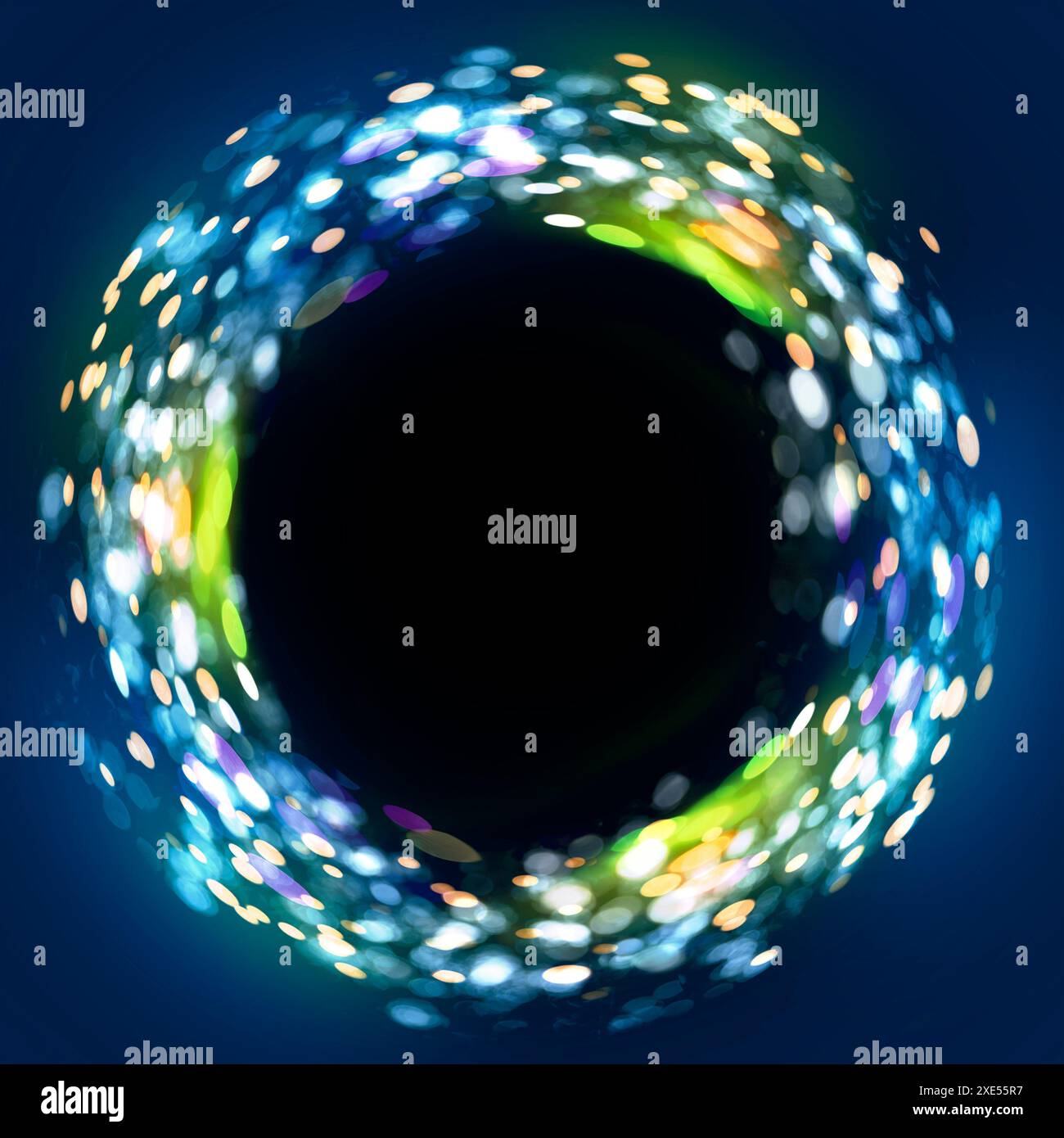 Circle of grainy light Stock Photo - Alamy