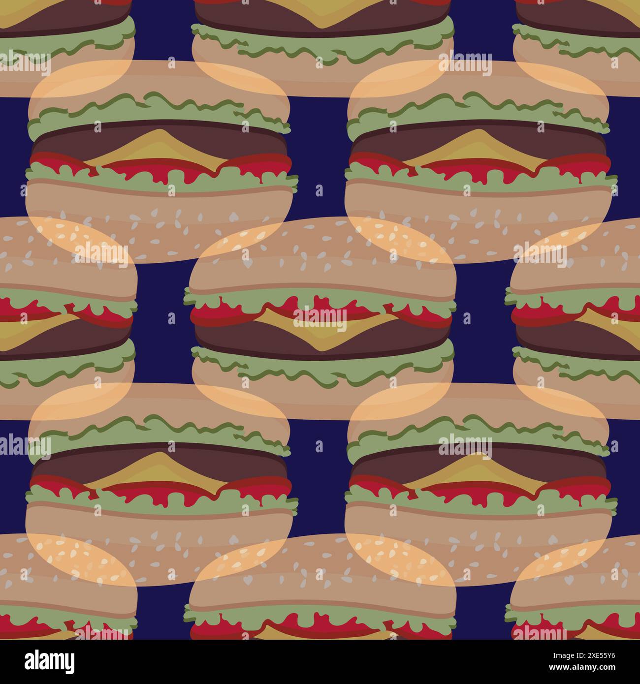 Cheeseburger on paper Stock Vector Images - Alamy