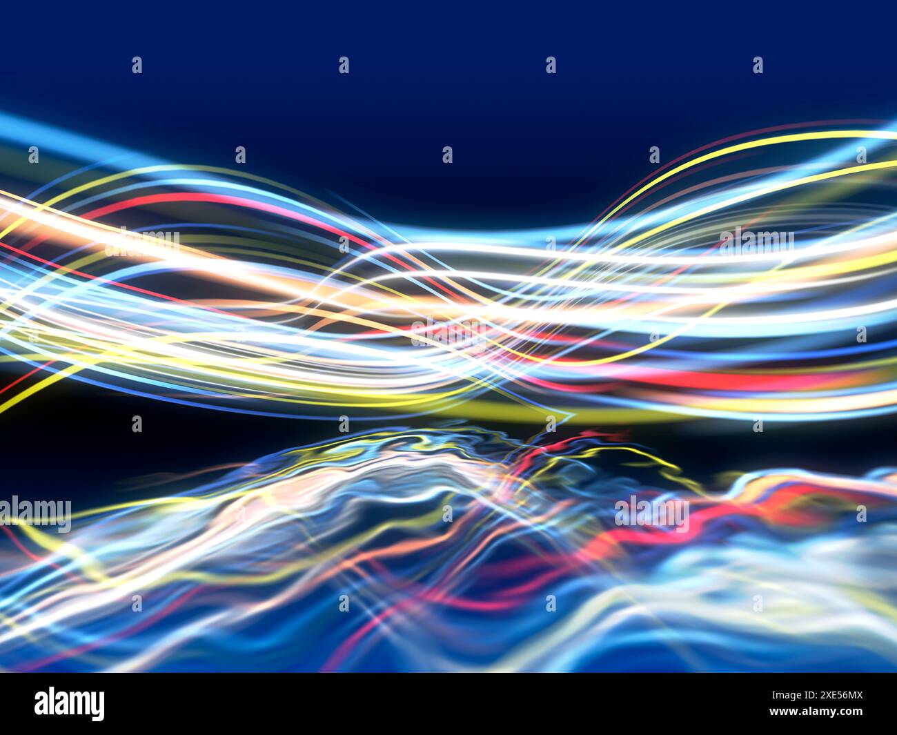 Fluctuating rays of light and reflections Stock Photo - Alamy