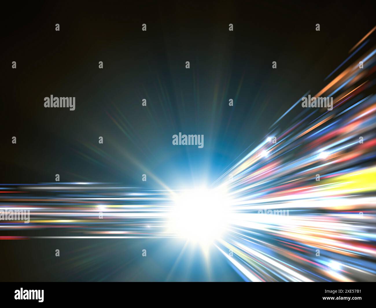 Group of bright rays of light bouncing Stock Photo - Alamy