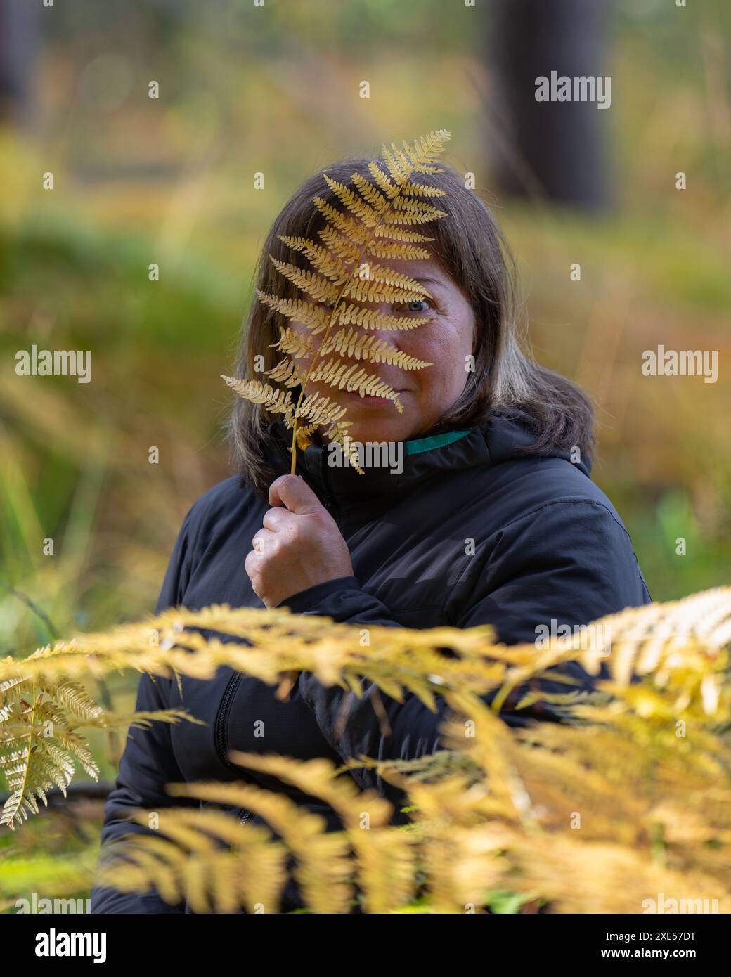 Woman health portrait fern hi-res stock photography and images - Alamy