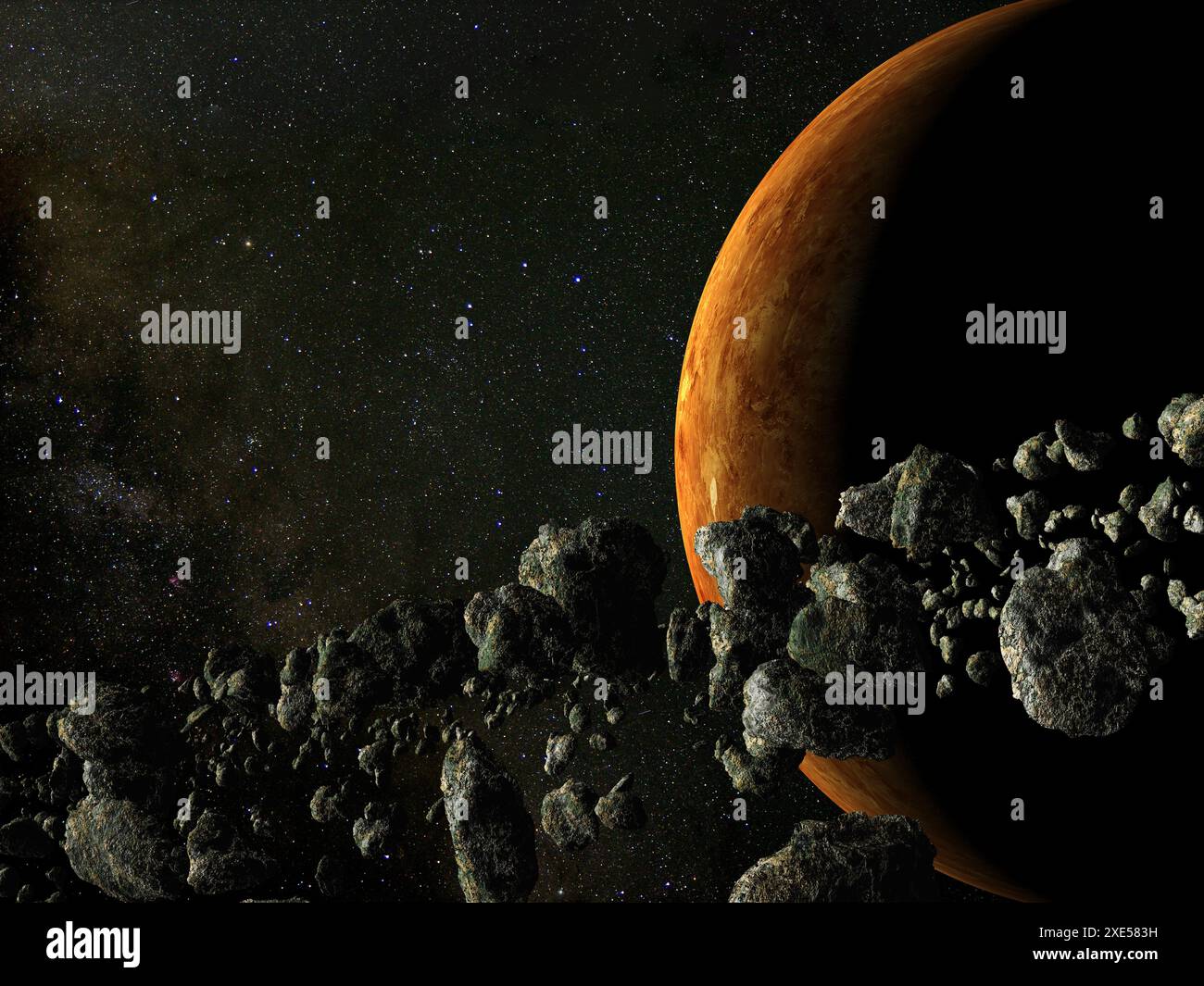 Planets orbiting each other hi-res stock photography and images - Alamy