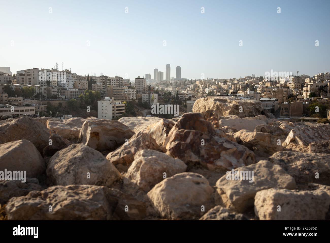 Amman, Jordan - October 22, 2023: Urban View with Rocks in the ...