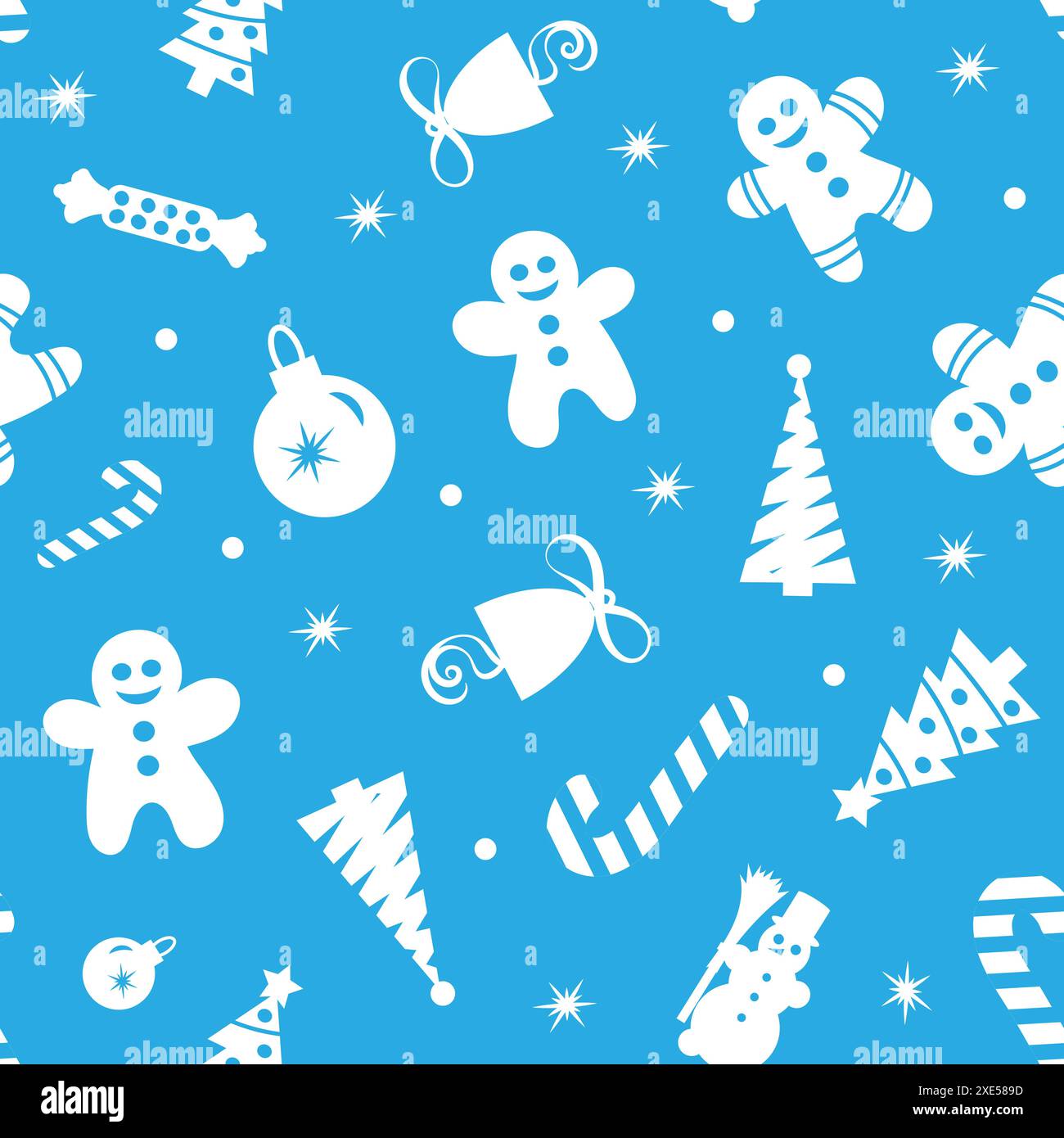 Seamless Christmas Pattern Texture. Vector illustration Stock Vector ...
