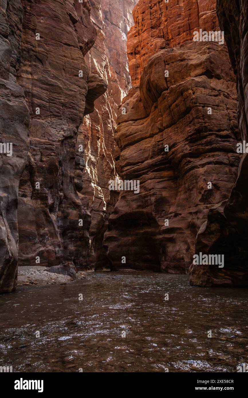 Vertical Scenery of Arnon Stream and Sandstone Rock Formation during ...
