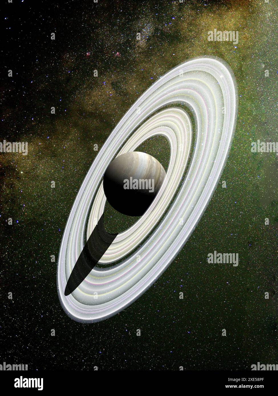 Planet with rings Stock Photo - Alamy