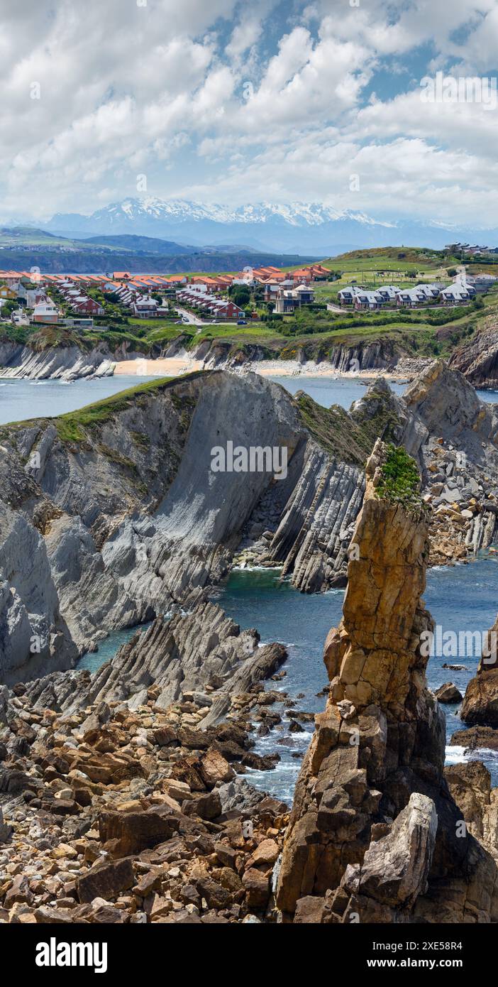 Atlantic ocean coastline near Portio Beach Stock Photo - Alamy