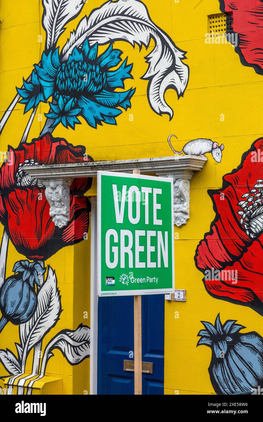 A Green Party election poster in Montpelier, Bristol's bohemian ...