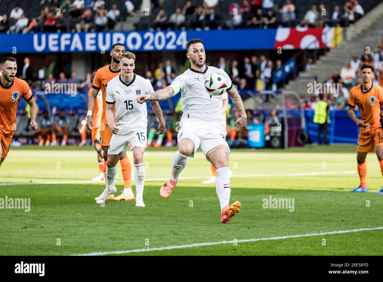 Berlin, Germany. 25th June, 2024. Marko Arnautovic (7) of Austria seen ...