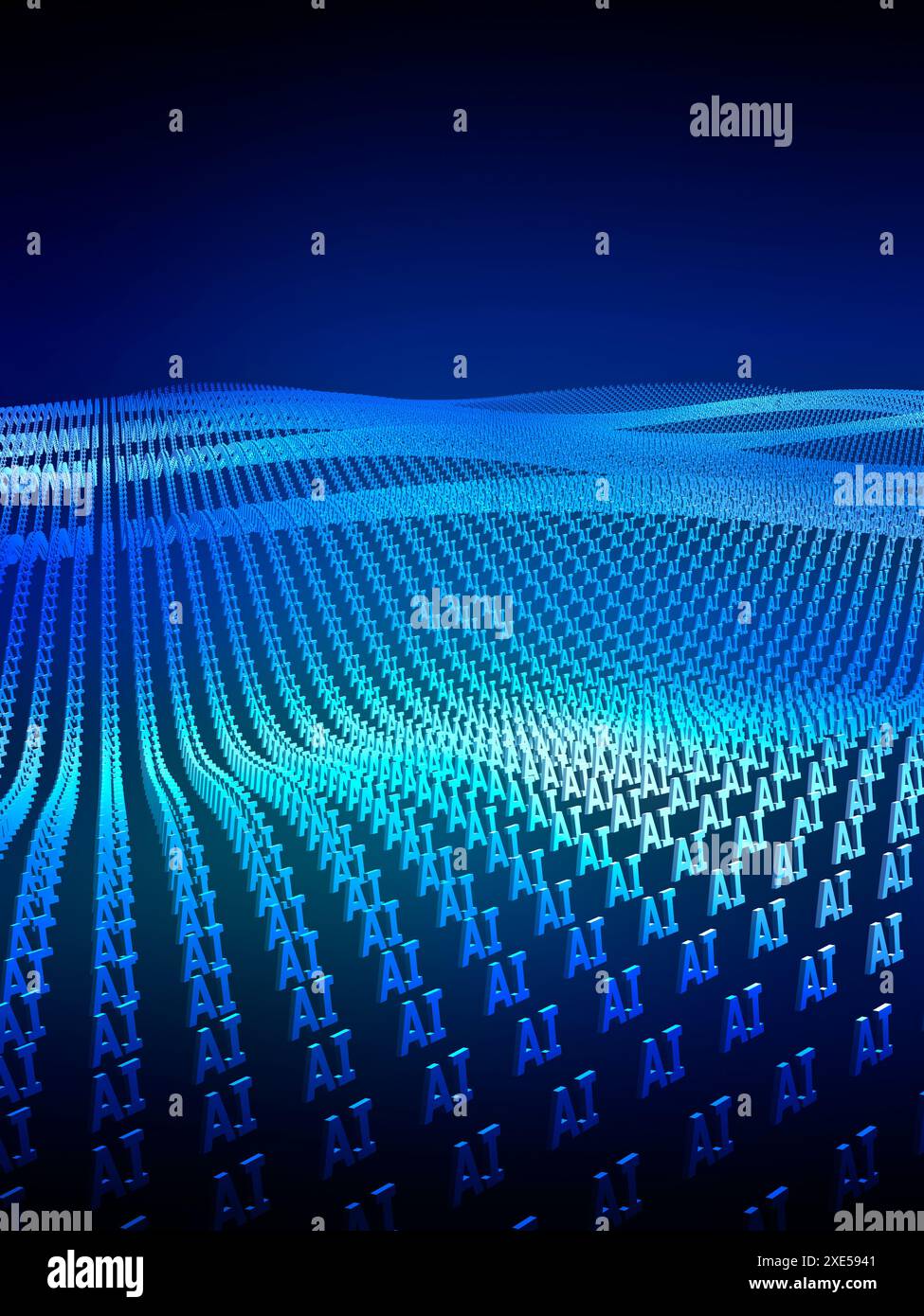 Wavy AI group Stock Photo - Alamy