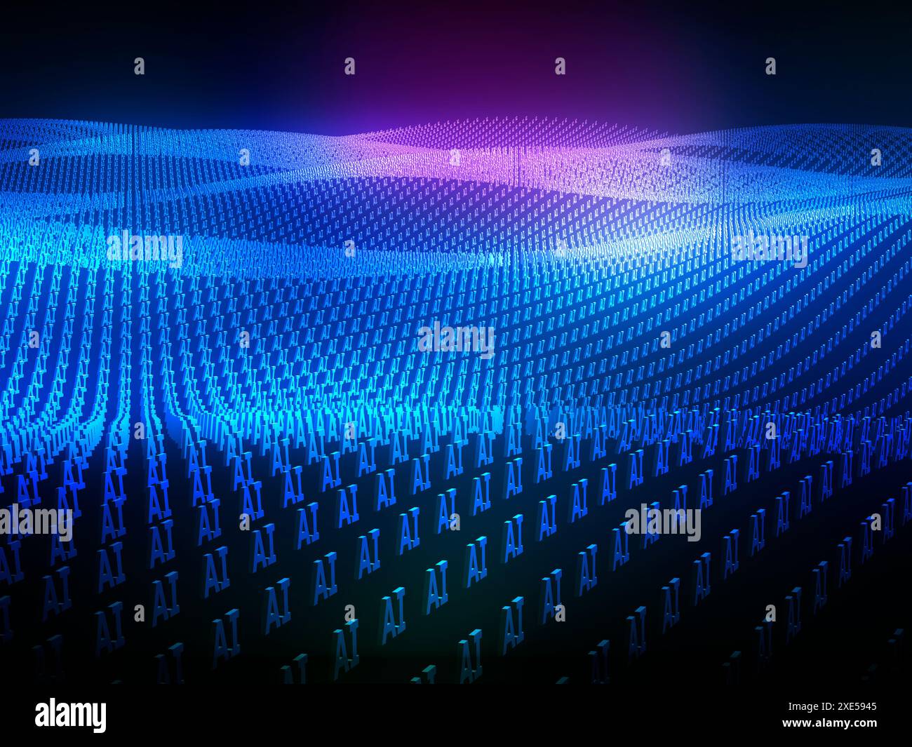 Wavy AI group Stock Photo - Alamy