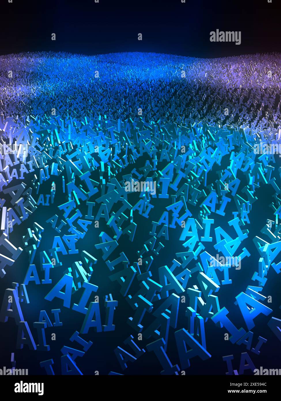 Wavy AI group Stock Photo - Alamy