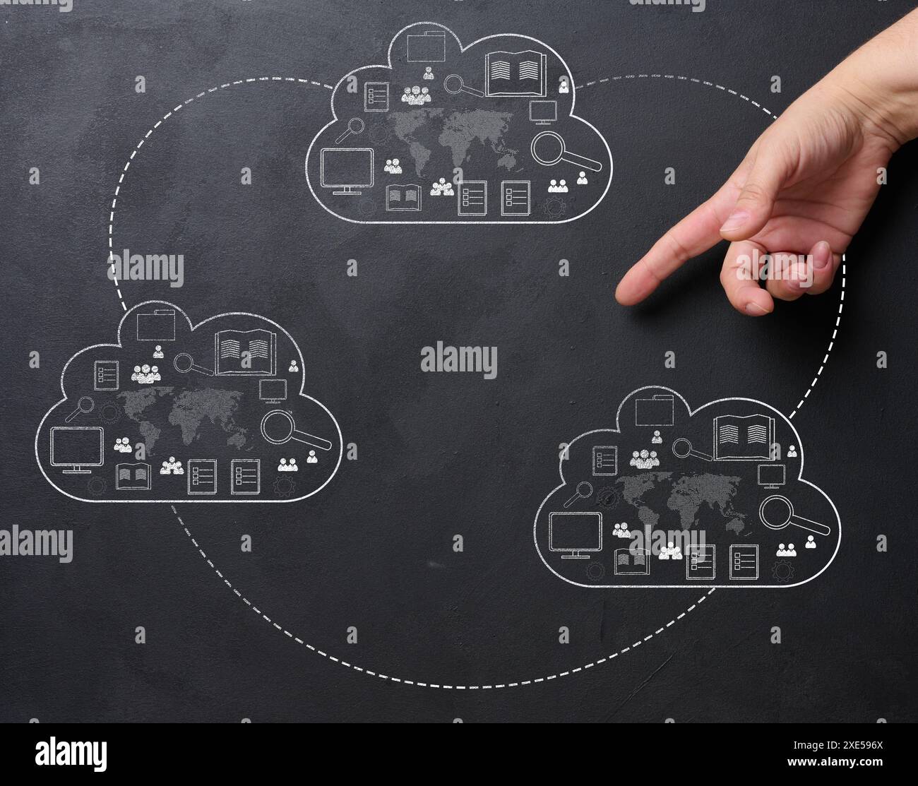Data exchange cloud icon hi-res stock photography and images - Alamy