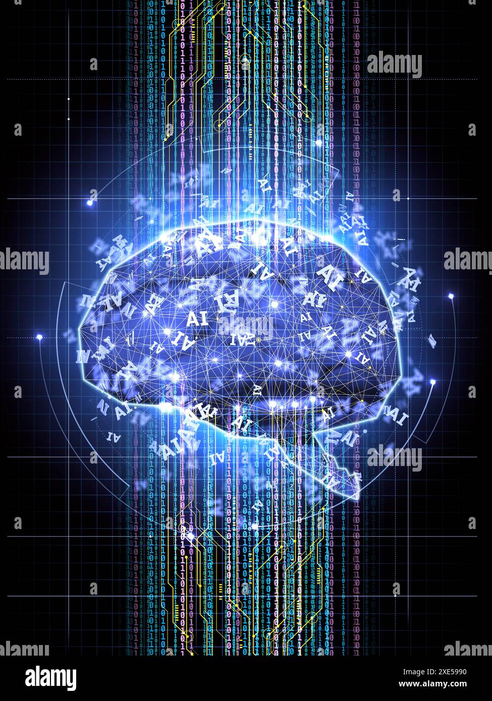 Analysing brain function Stock Photo - Alamy