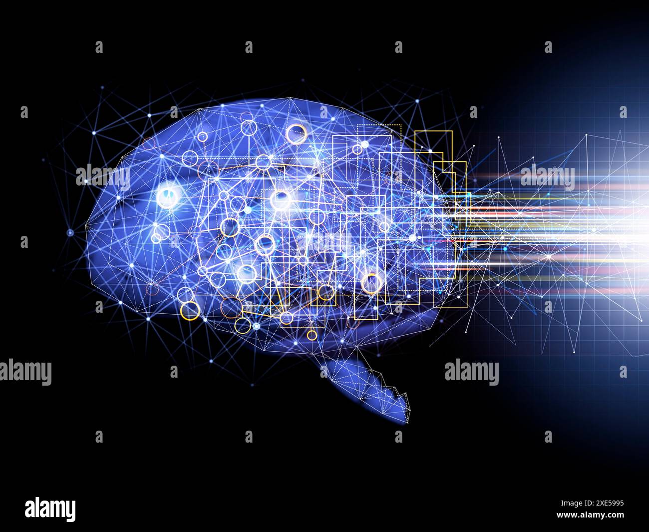 Analysing brain function Stock Photo - Alamy