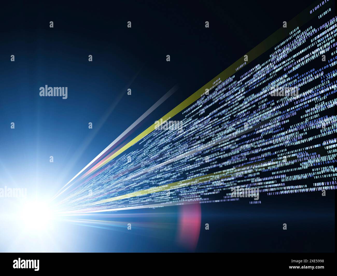 Digital signals released one after another Stock Photo - Alamy
