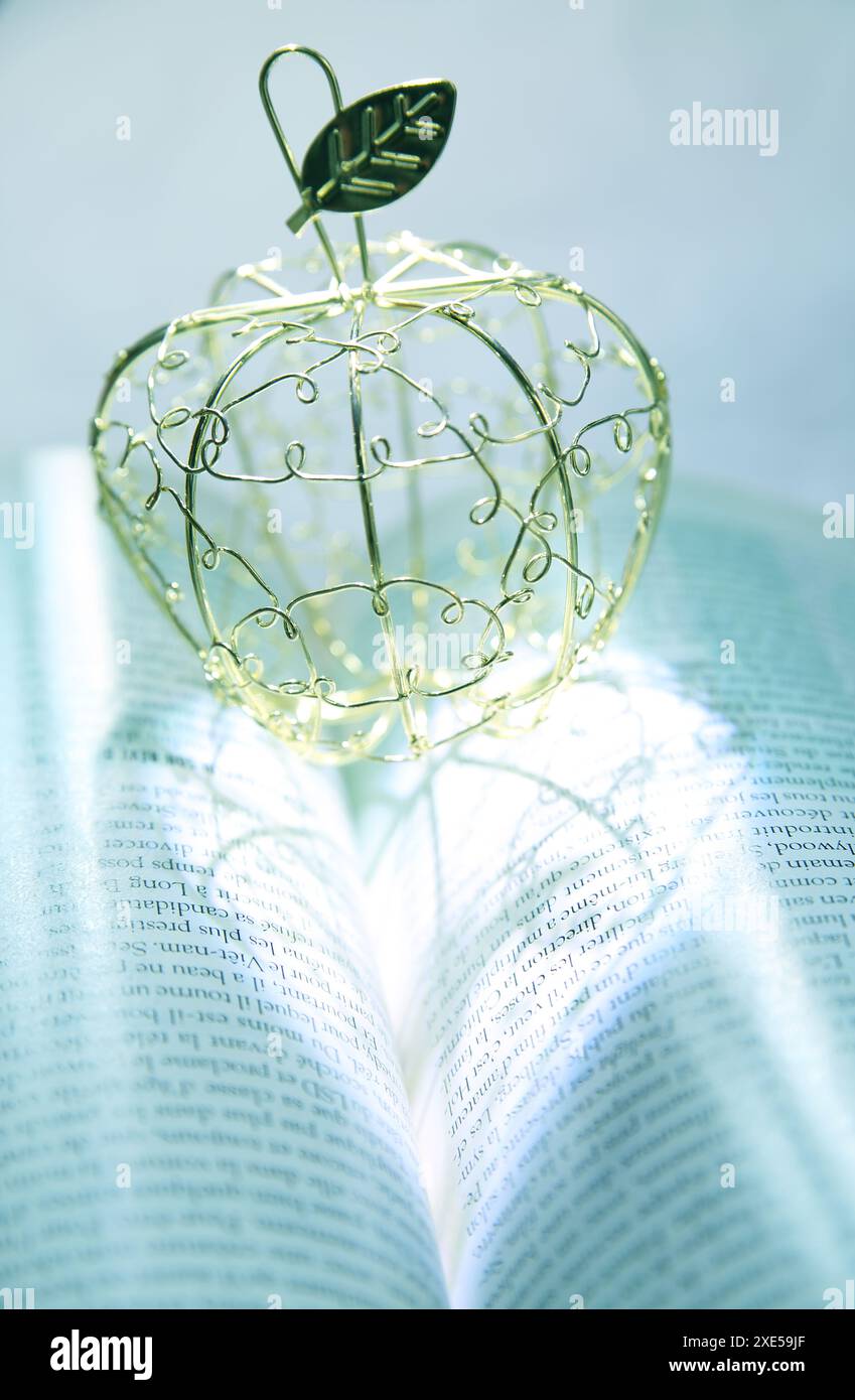 Apple made of wire Stock Photo - Alamy