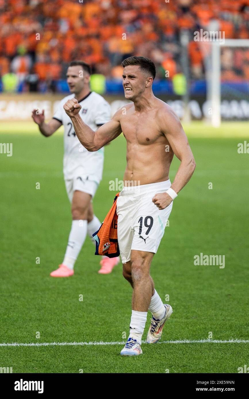 Berlin, Germany. 25th June, 2024. Christoph Baumgartner (19) of Austria ...