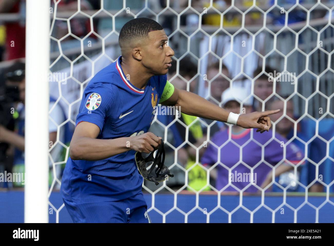 Kylian Mbappe of France celebrates his goal on a penalty kick during ...