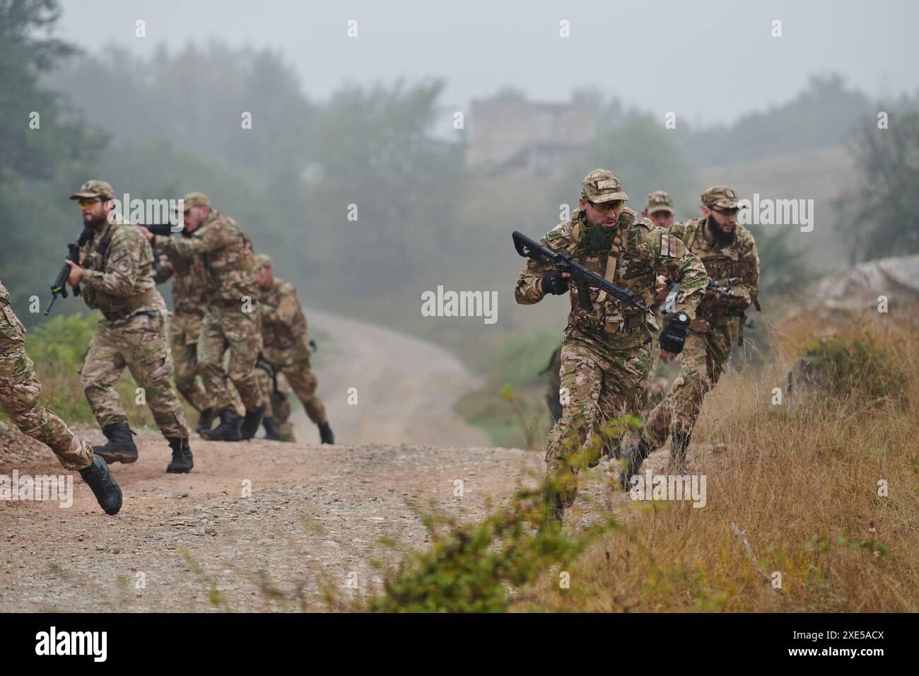 A disciplined and specialized military unit, donned in camouflage ...