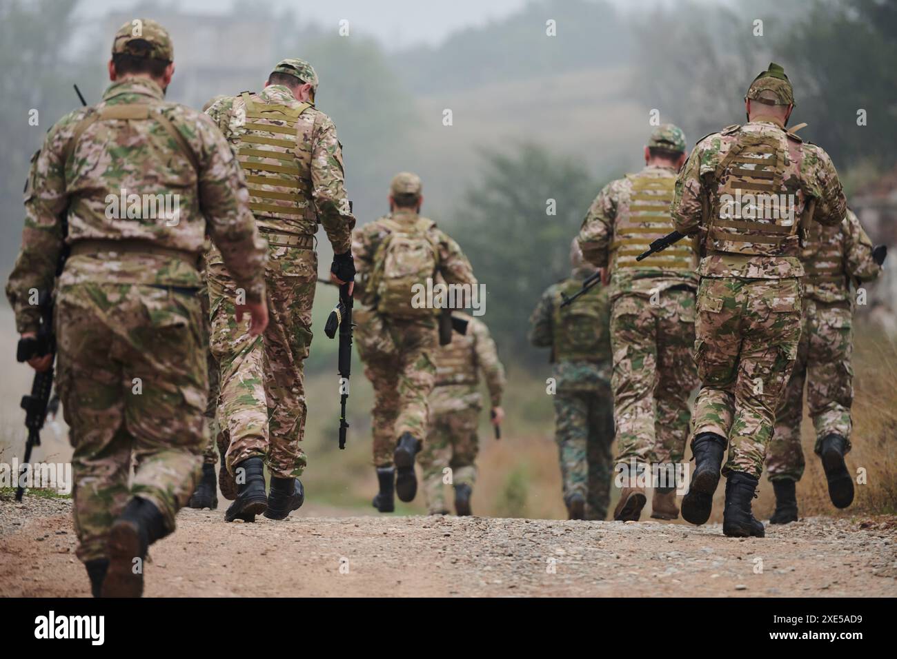 A disciplined and specialized military unit, donned in camouflage ...