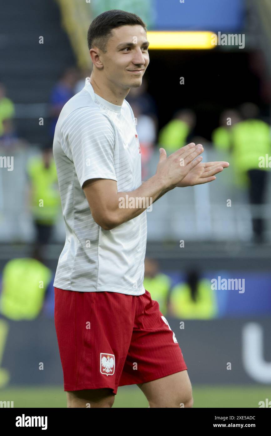 Bartosz Slisz of Poland salutes the supporters following the UEFA Euro ...