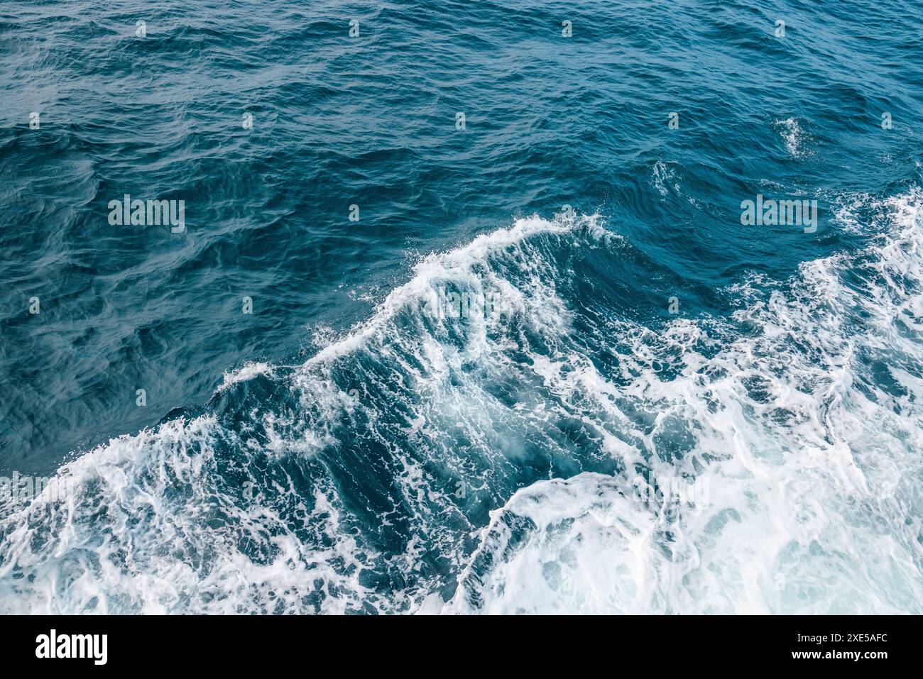 White waves from ferry boat Stock Photo - Alamy